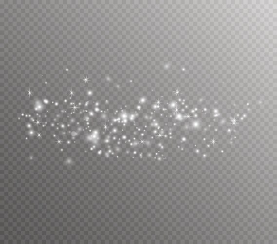 Silver Stardust Sparkle Magic Royalty Free Vector Image