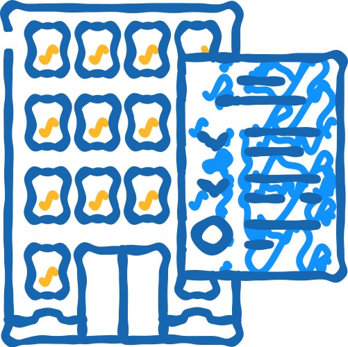 Civil engineer worker icon doodle Royalty Free Vector Image