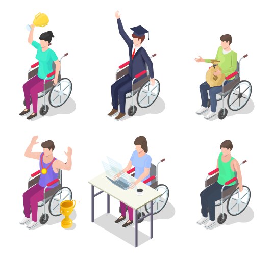 Disabled People Vector Images (over 24,000)