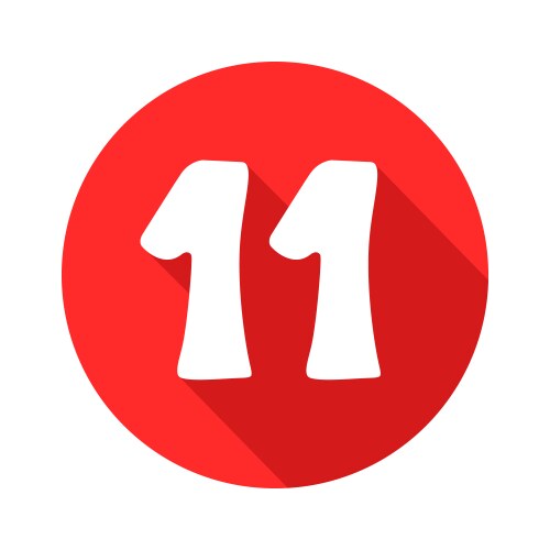 Number 11 Vector Images (over 2,200)