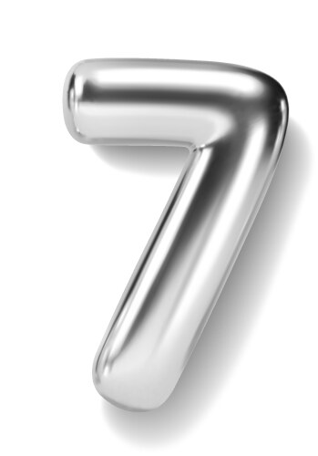 Number 7 Vector Images (over 20,000)