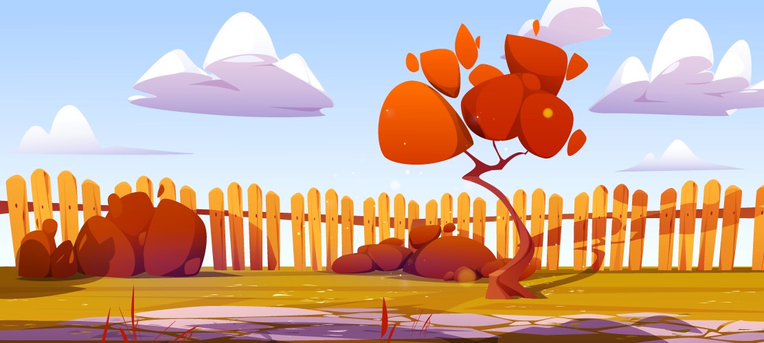 Back yard Royalty Free Vector Image - VectorStock