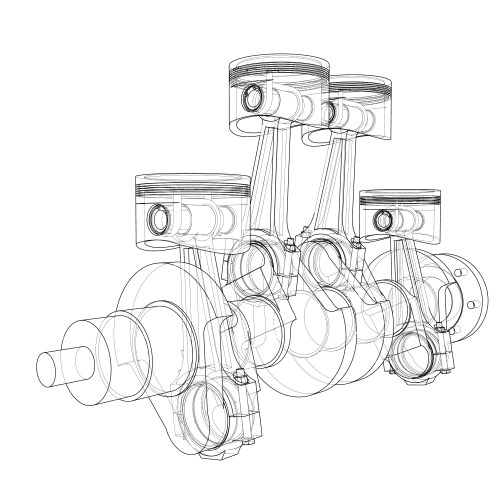 Hot rod engine Royalty Free Vector Image - VectorStock