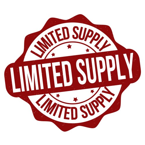 Limited stock banner design Royalty Free Vector Image