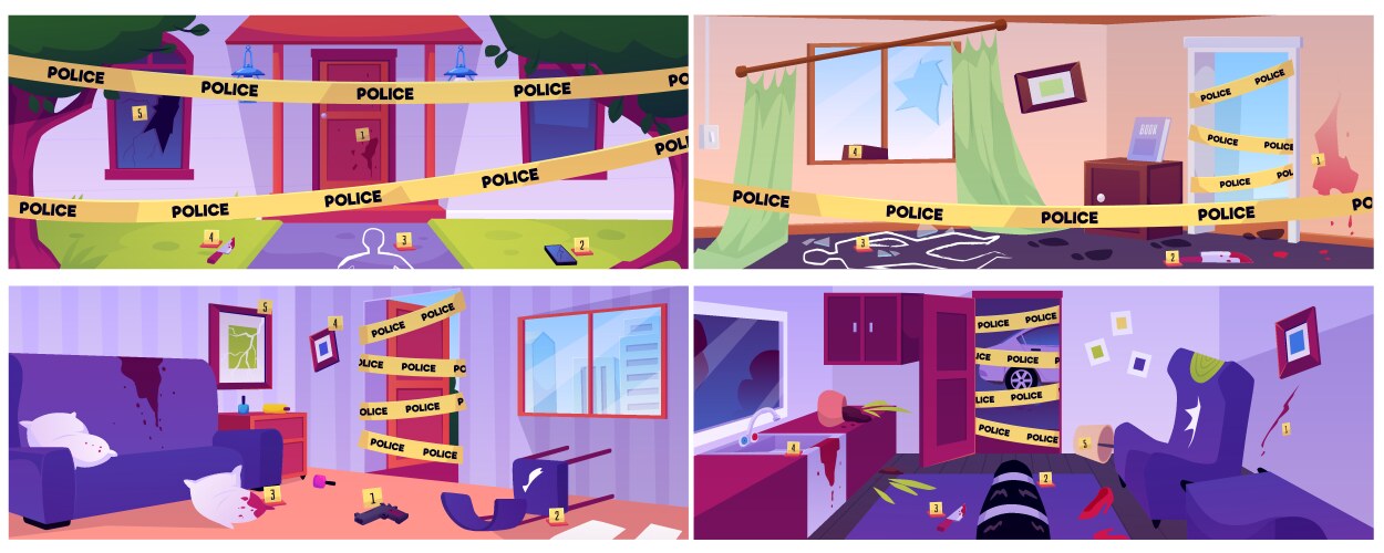 Murder Cartoon Vector Images (over 3,600)