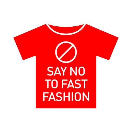 Fast fashion sign concept Royalty Free Vector Image
