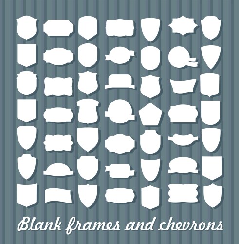 Vintage label frames old frame shapes decorative Vector Image