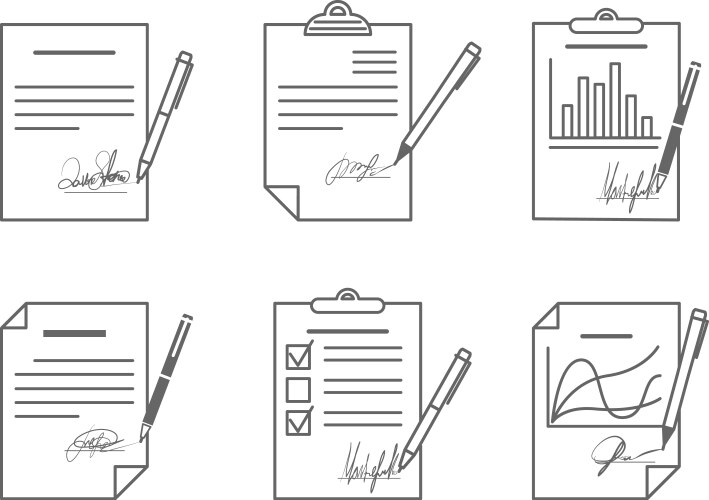 Symbol Signature Vector Images (over 160,000)