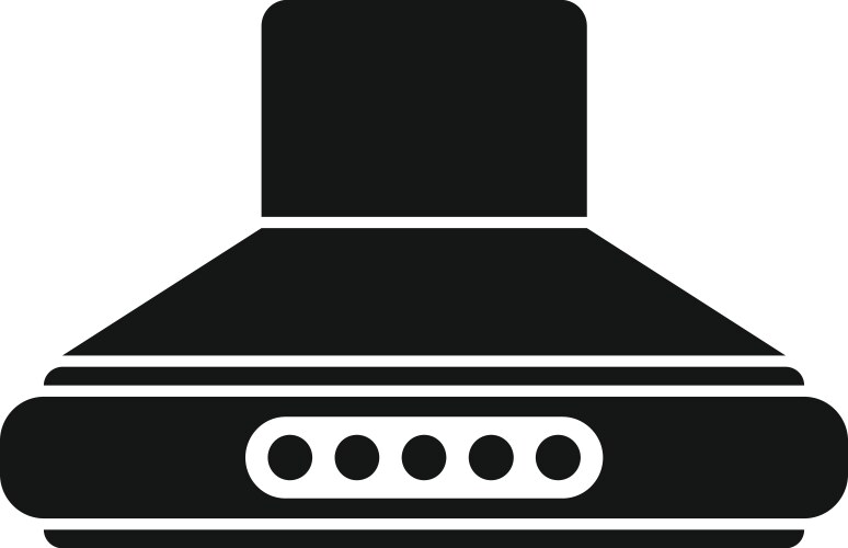 Kitchen extractor hood icon representing cooking Vector Image