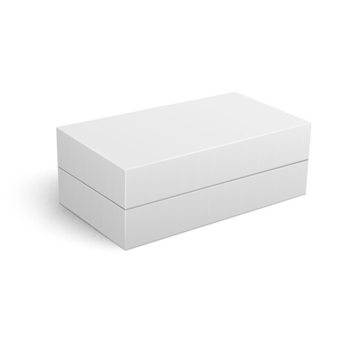 White square box template Royalty Free Vector Image