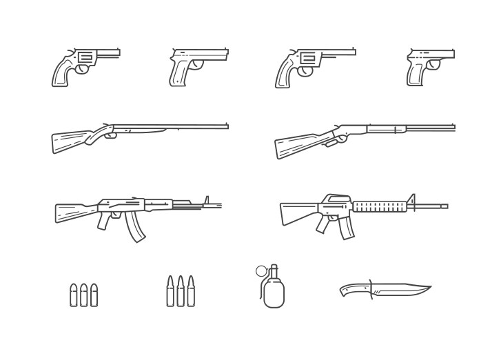 Gun Outline Vector Images (over 50,000)