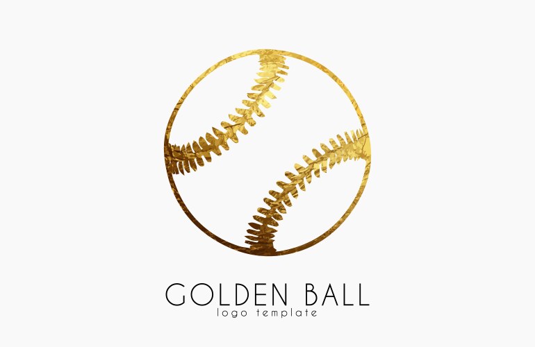 Hand drawn sketch of baseball ball in black Vector Image