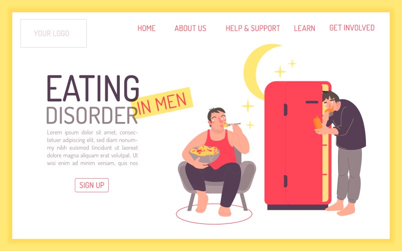 Binge Eating Disorder Vector Images (over 290)