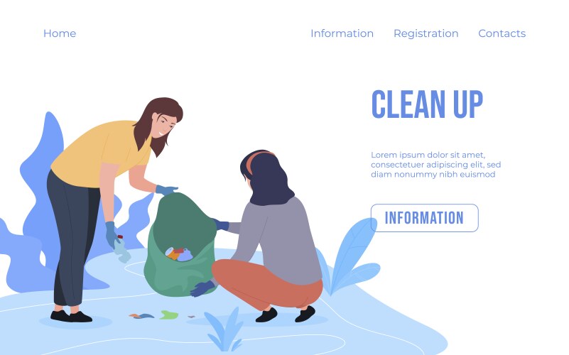 Garbage and recycling sorting for environmental Vector Image