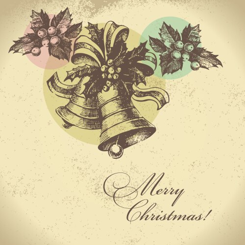 Retro christmas background Royalty Free Vector Image