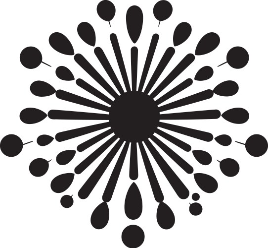 Starlight splendor emblem of firework sparks Vector Image