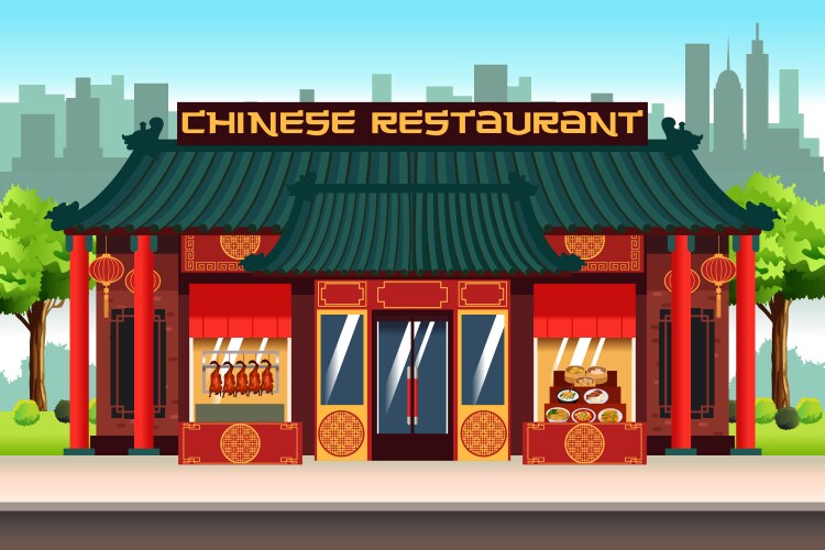 Dinner food restaurant Royalty Free Vector Image