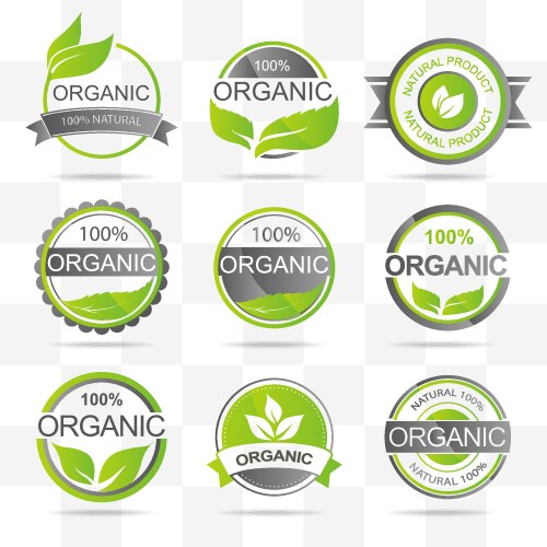 Organic elements Royalty Free Vector Image - VectorStock
