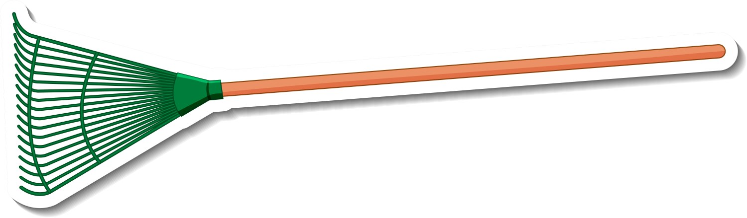 Garden rake agriculture tool Royalty Free Vector Image