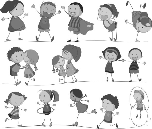 Children Royalty Free Vector Image - VectorStock