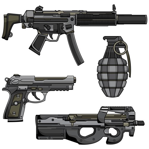 Machine Gun Symbol Vector Images (over 12,000)