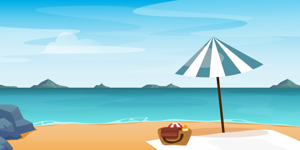Beach Scene Cartoon Vector Images (over 8,500)