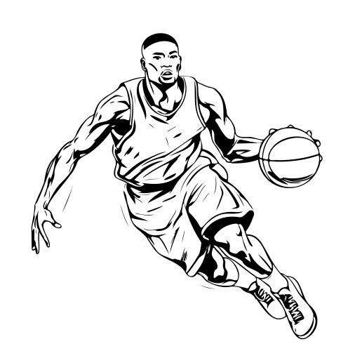 Basketball Sketch Vector Images (over 3,400)