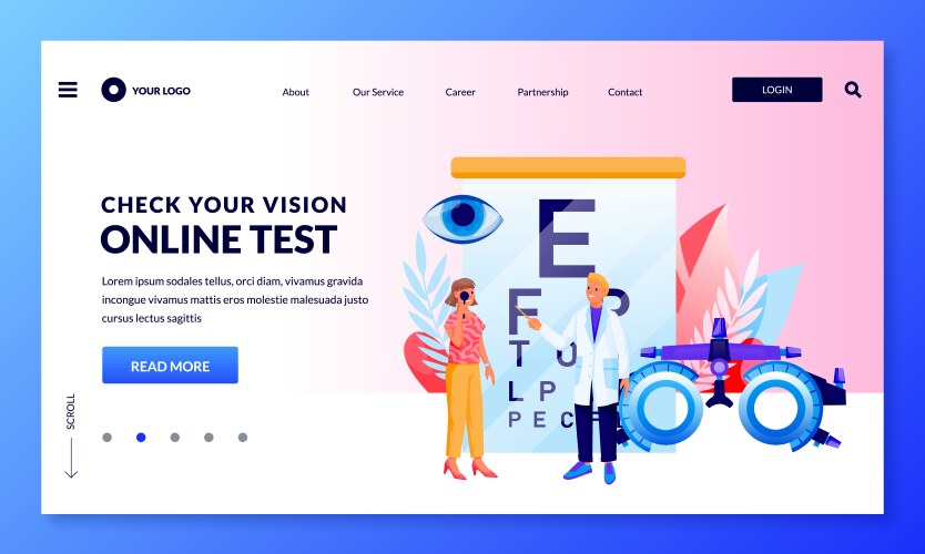 Eye care poster Royalty Free Vector Image - VectorStock