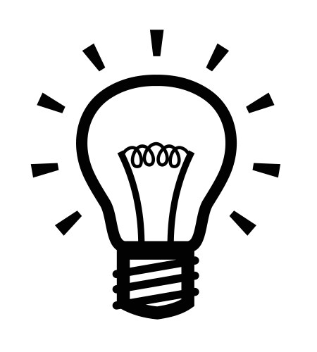 Light Bulb Black White Vector Images (over 100,000)
