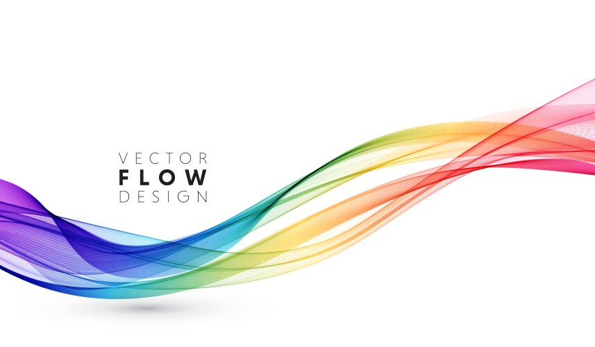 Abstract wave background rainbow waved Royalty Free Vector