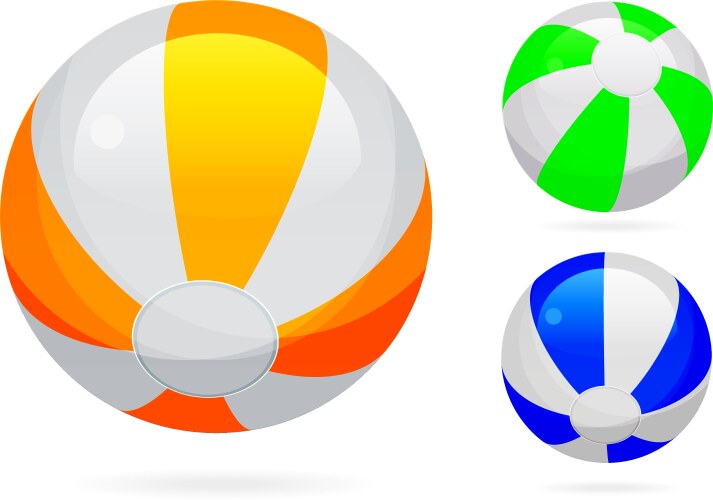 Beach ball Royalty Free Vector Image - VectorStock