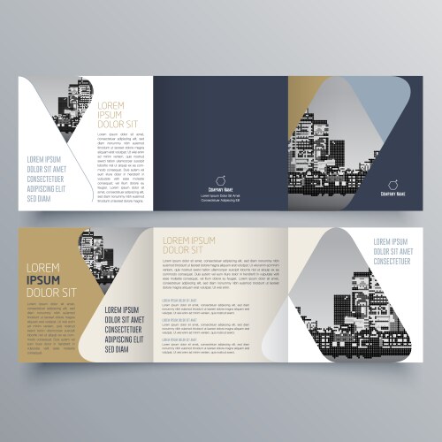 Brochure design template Royalty Free Vector Image