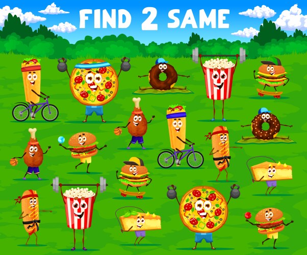 Find The Differences Between Two Pictures Food Puzzle SPOT THE
