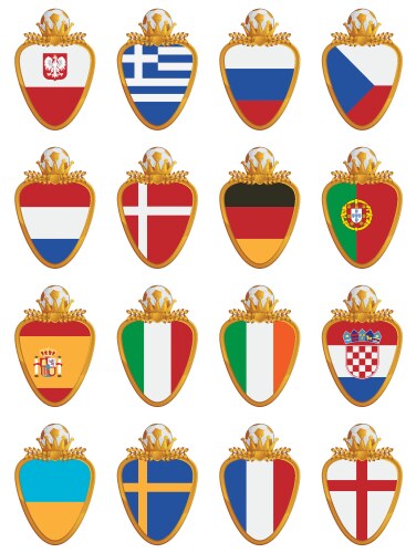 Shield icons Royalty Free Vector Image - VectorStock