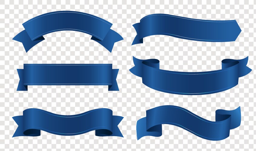 Blue ribbon Royalty Free Vector Image - VectorStock