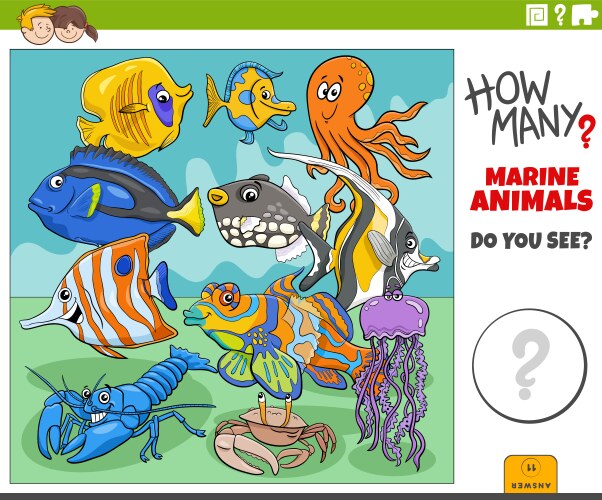 Educational math game cartoon Royalty Free Vector Image