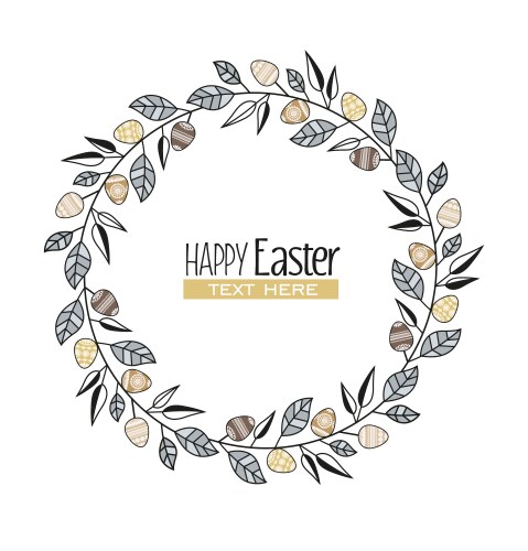 Happy easter background Royalty Free Vector Image
