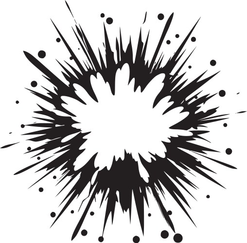 Sunbirst logo explosion light rays in decorative Vector Image