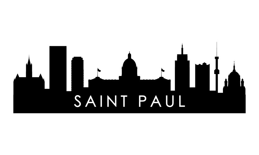 Saint Paul Minnesota Skyline Vector Images (79)