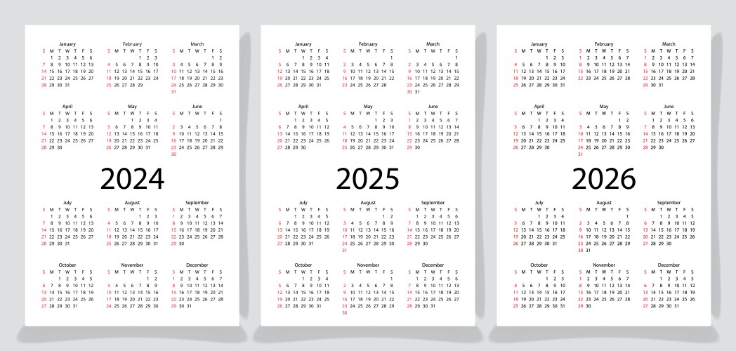2026 Calendar Vector Images (over 3,500)