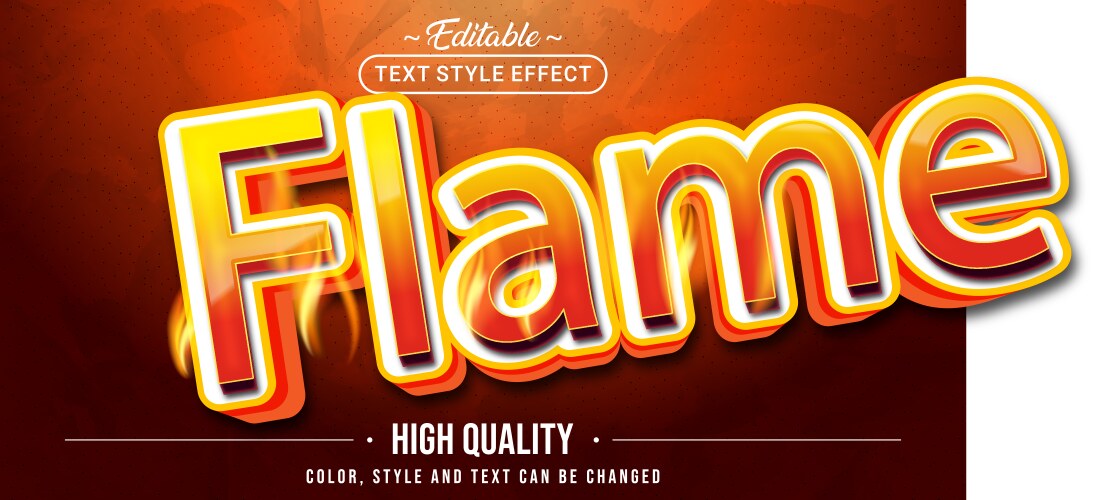 Flame number font Royalty Free Vector Image - VectorStock