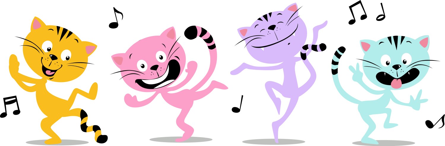 Dancing Cat Vector Images (over 1,700)