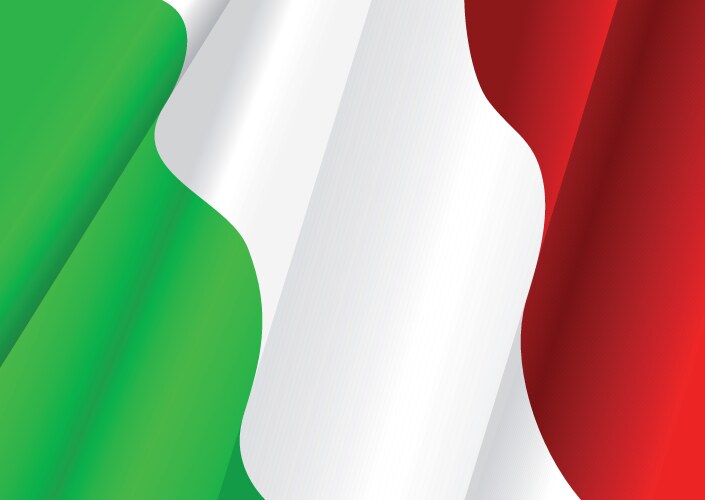 Italian flag Royalty Free Vector Image - VectorStock
