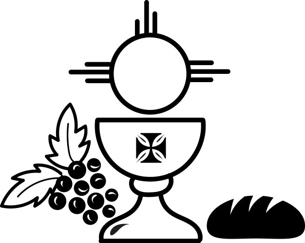 Christian art symbol for print Royalty Free Vector Image