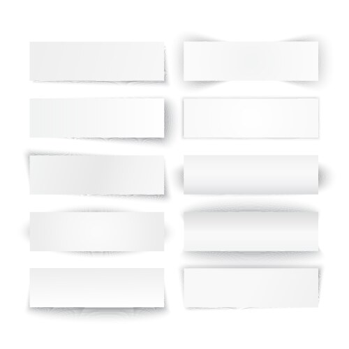 Paper square banner with drop shadows Royalty Free Vector