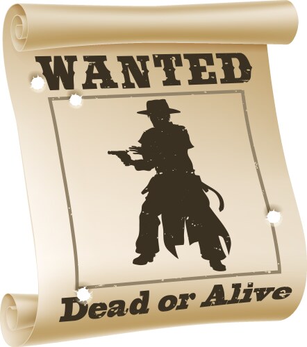 Wanted Poster Vector Images (over 5,000)