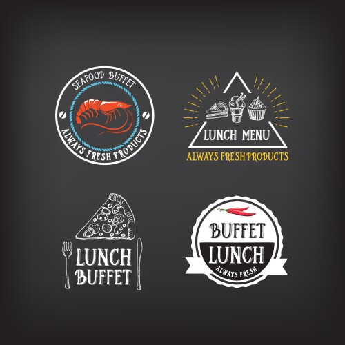 Lunch menu restaurant design Royalty Free Vector Image