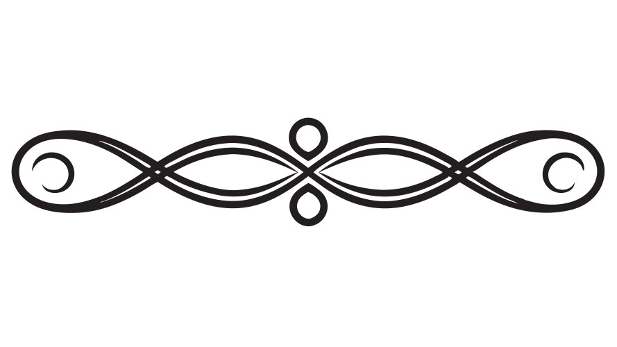 Decorative line ornament element Royalty Free Vector Image