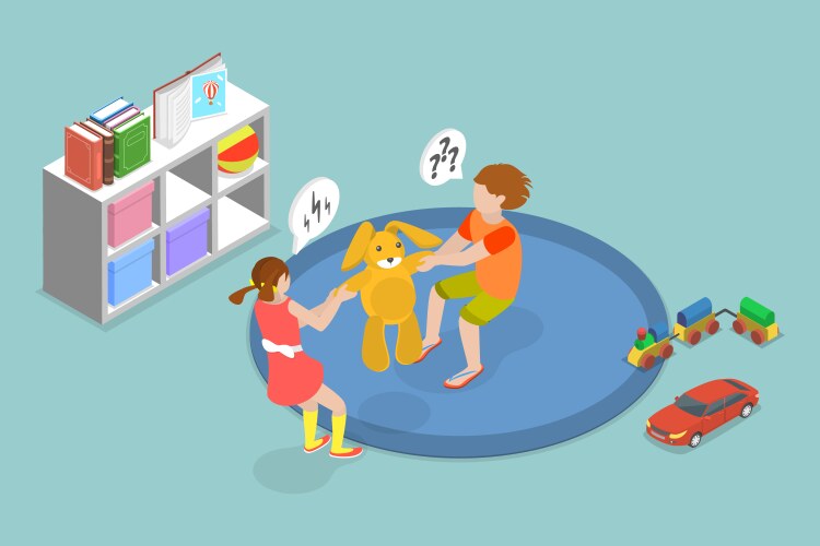 Cartoon Children Sharing Vector Images (over 590)