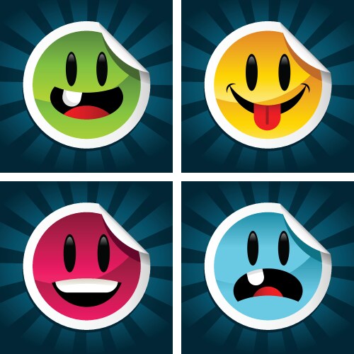 Emotion Stickers Vector Images (over 60,000)